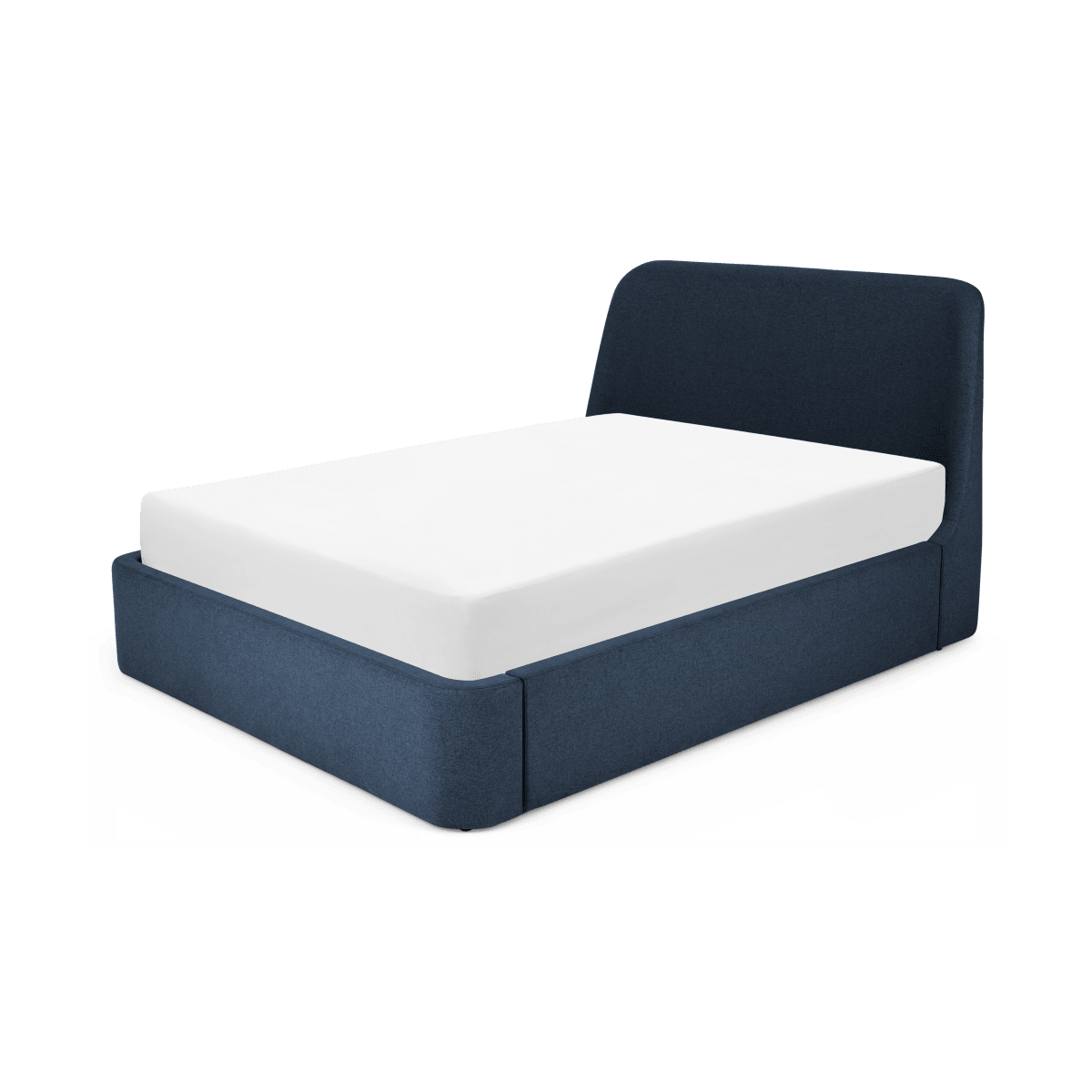 Kooper Double Bed, Alaska Grey Velvet • Sofas Etc