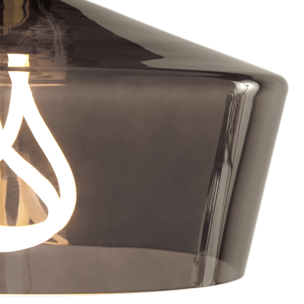 Julia 5 Light Chandelier Pendant, White Shell Glass & Brass • Sofas Etc