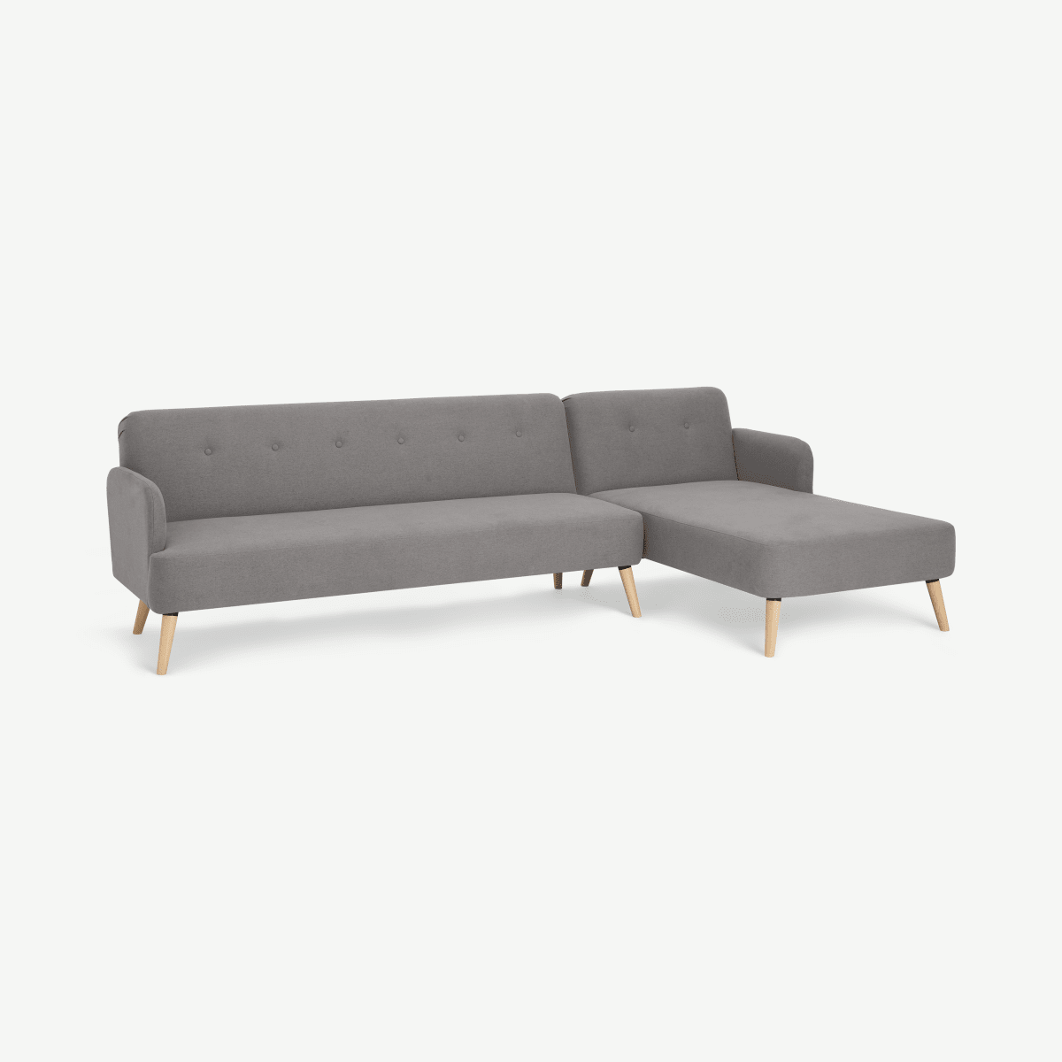 Elvi Right Hand Facing Chaise End Click Clack Sofa Bed, Marshmallow ...